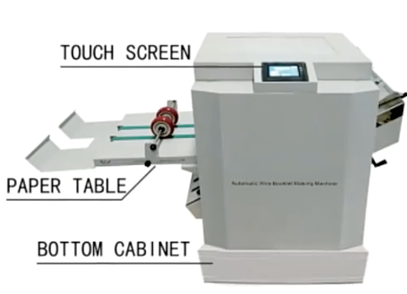 Computerized Booklet Paper Folding Binding Machine Saddle Flat Stitch ...